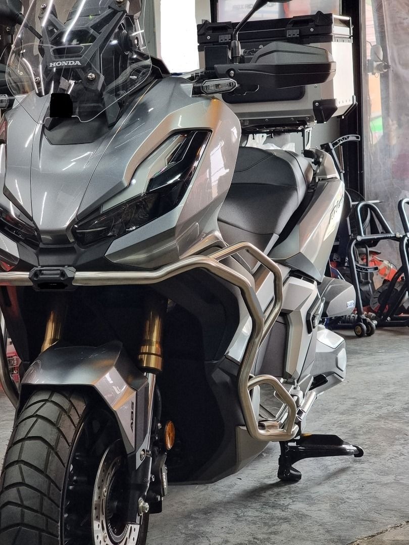 Moto Foxy Singapore Honda ADV 350 2022 2023 2024 Silver Crash Bar ...
