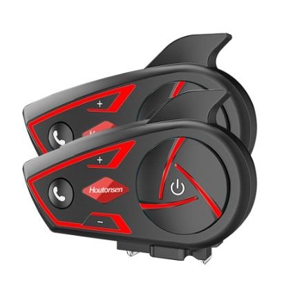 Motorcycle Intercom Helmet Bluetooth Riders Interphone Real- Time ...