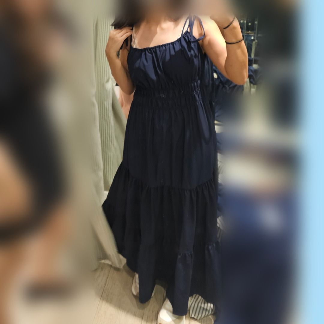 Navy Blue Bridal Dress Entourage Long Formal Dress for Wedding Guests ...
