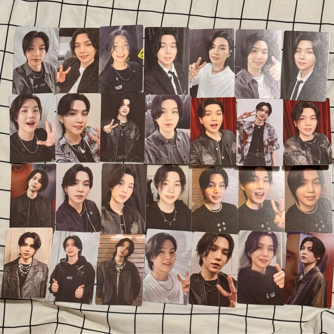ONHAND BTS SUGA AGUST D TOUR D-DAY THE ORIGINAL PHOTOCARD PC SET OR ...