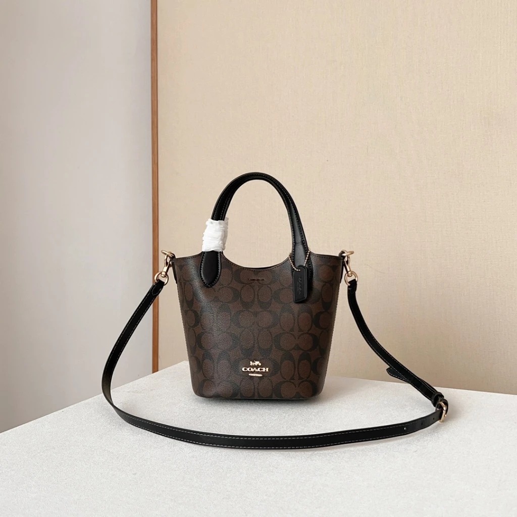 ORIGINAL 100% TAS WANITA BRANDED COACH HANNA BUCKET BAG, Fesyen Wanita ...