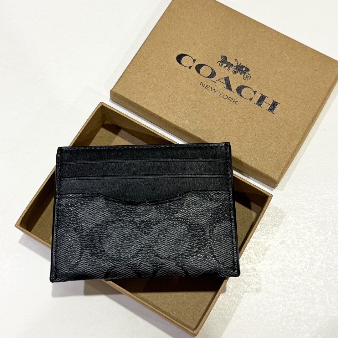 Original Coach Men Cardholder Wallet, Men's Fashion, Watches ...