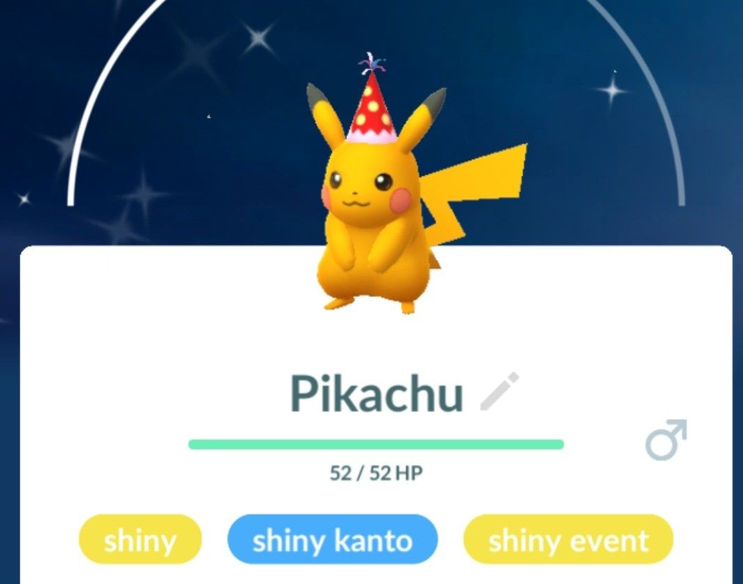 Pikachu party hat pokemon go only trade, Video Gaming, Video Games ...
