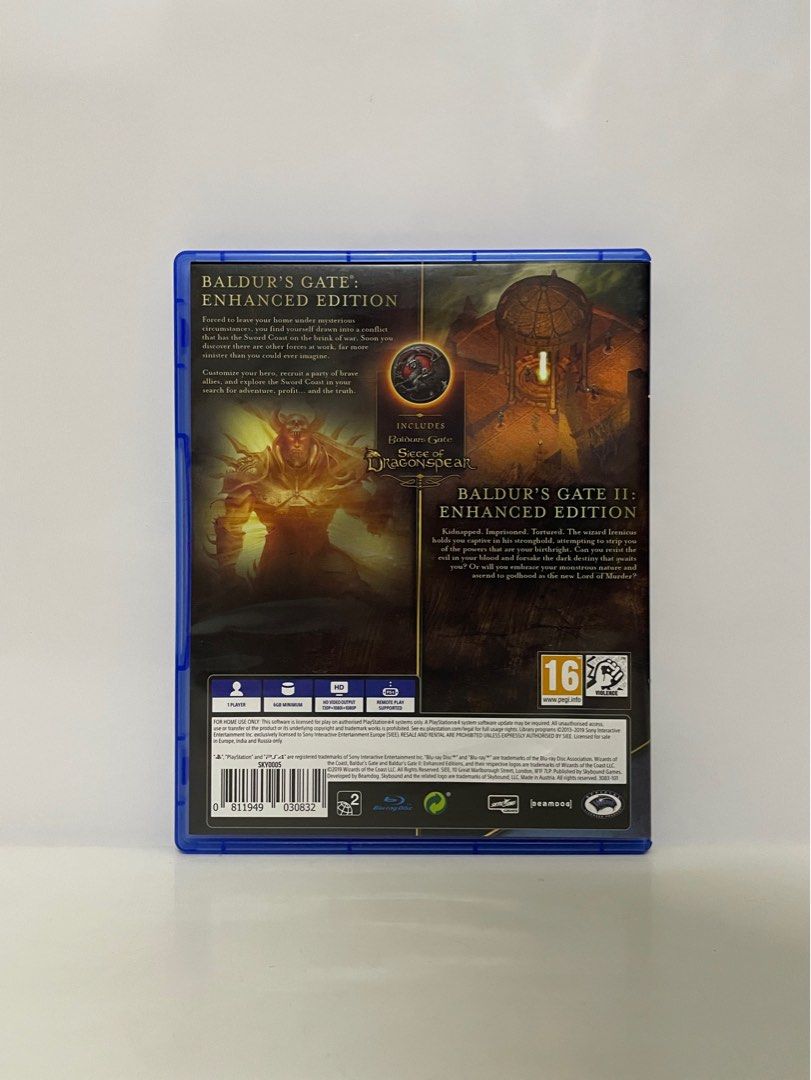 PS4 Baldur’s Gate 1 & 2 Enhanced Edition (PS4 game), Video Gaming ...