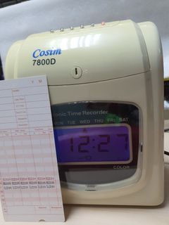 Time Recorder Amano EX3500N (Punch Card Machine), Computers & Tech ...