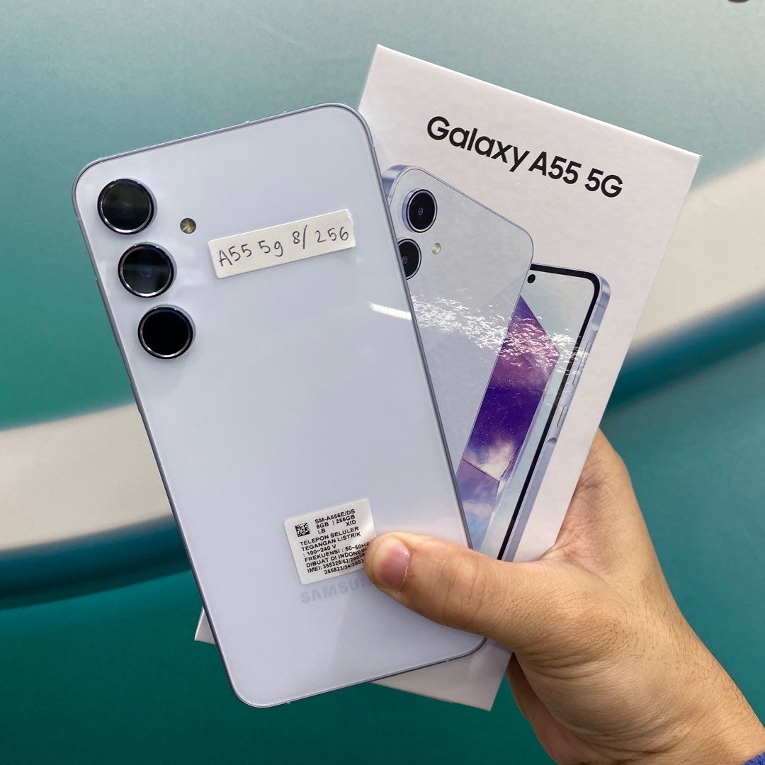samsung a55 5G second 8/256, Telepon Seluler & Tablet, Ponsel Android, Samsung di Carousell