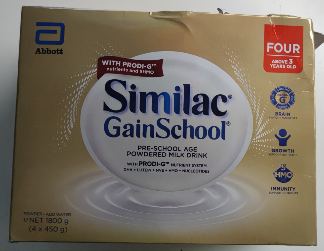 Similac Gain School Pre-school Age Powdered Milk for Above 3 Years Old ...
