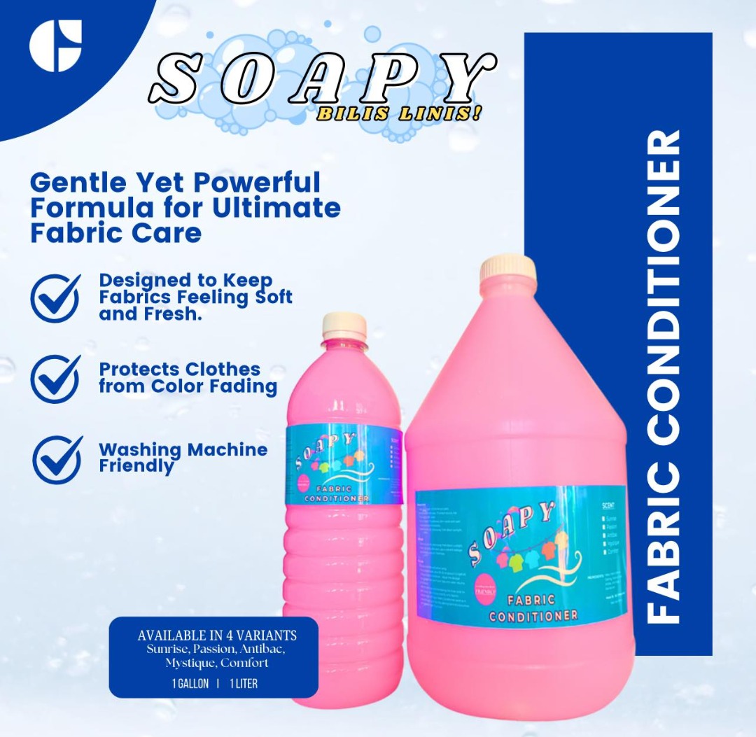 SOAPY! Organic and Concentrated Fabric Conditioner and Softener, Furniture & Home Living ...