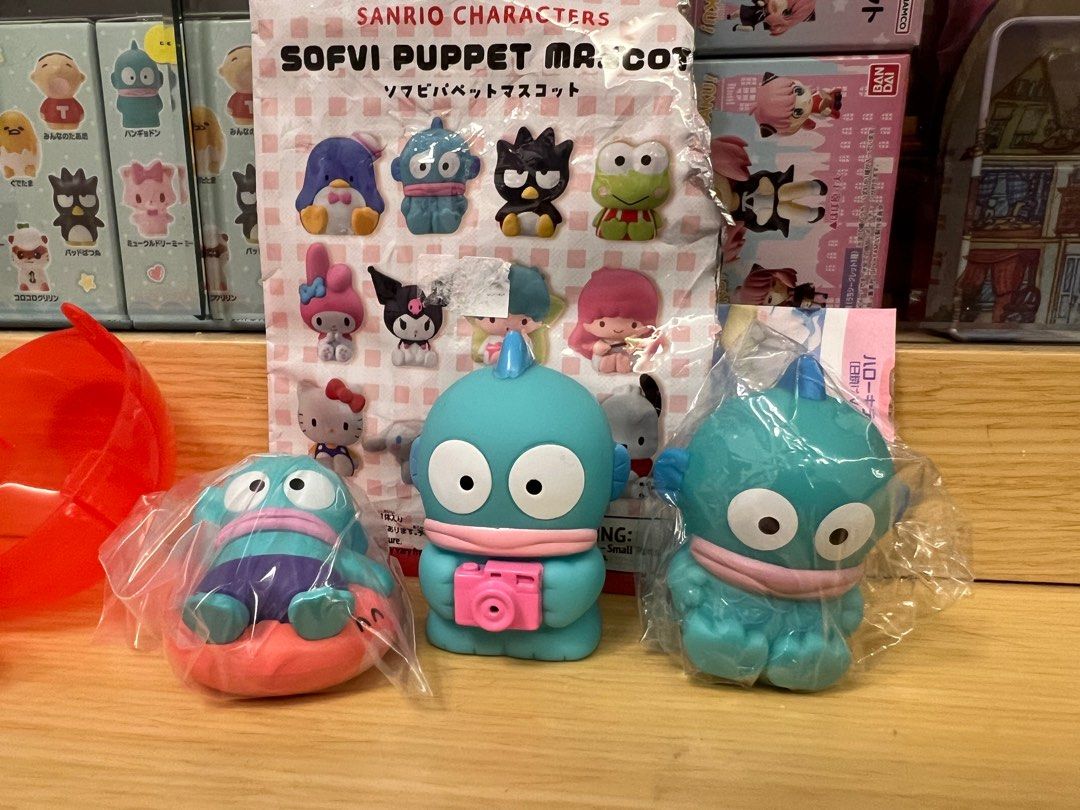 Sofvi Puppet Mascot Sanrio 水怪 半人魚 醜魚 貼紙 sticker 漢頓 Hangyodon 指偶 指套 手指頭 膠公仔 擺設 盲抽 盲袋 figure 扭蛋 浴鹽 ...