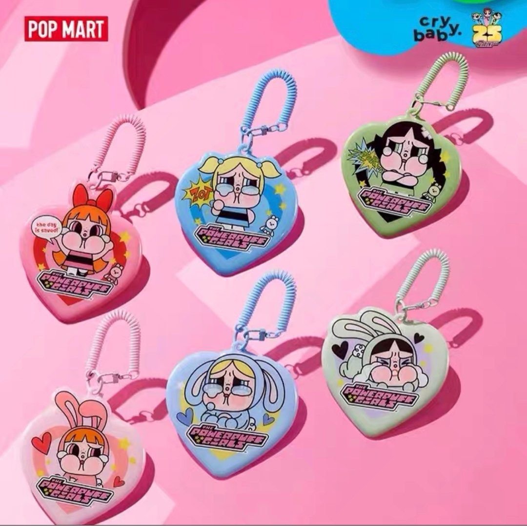 THE POWERPUFF GIRLS POPMART CARD HOLDER BLIND BOX / FULL SET / SINGLE ...
