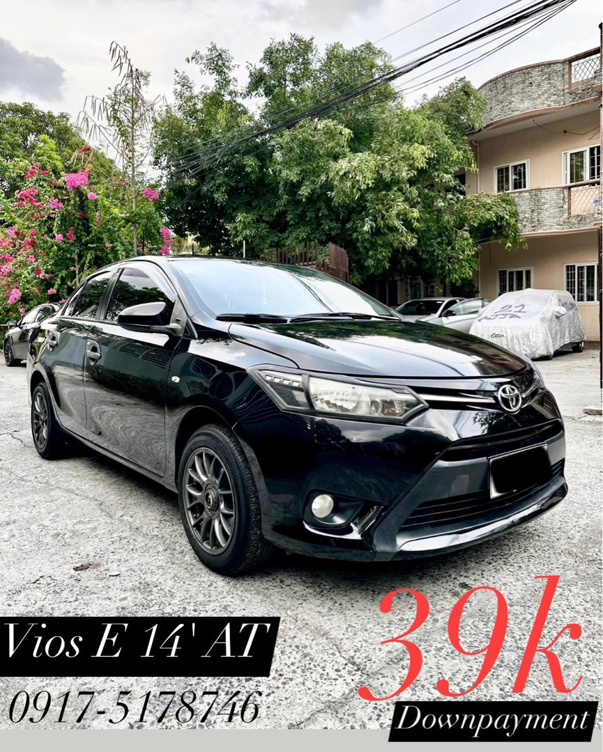 Toyota Vios E Automatic 39k Down payment only Financing! Auto, Cars for ...