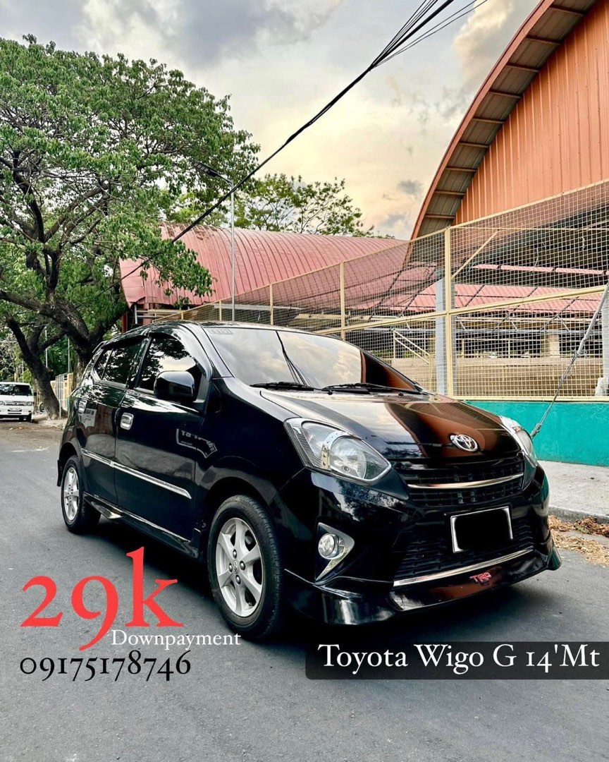 Toyota Wigo G Manual 2014 29k Down payment Financing Manual, Cars for Sale, Used Cars on Carousell