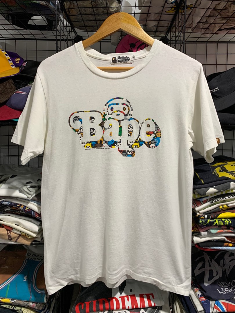 Vintage A Bathing Ape Tshirt, Men's Fashion, Tops & Sets, Tshirts ...