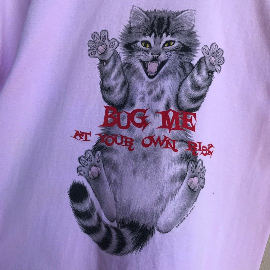 Vintage cats Bug Me 90s, Women's Fashion, Tops, Shirts on Carousell
