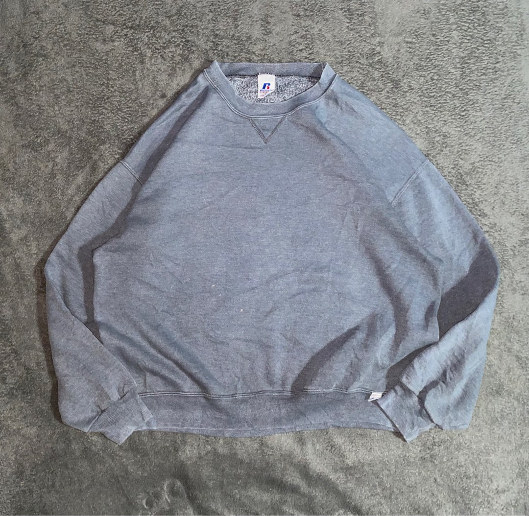 VINTAGE RUSSELL ATHLETIC CREW NECK, Men's Fashion, Tops & Sets, Hoodies ...
