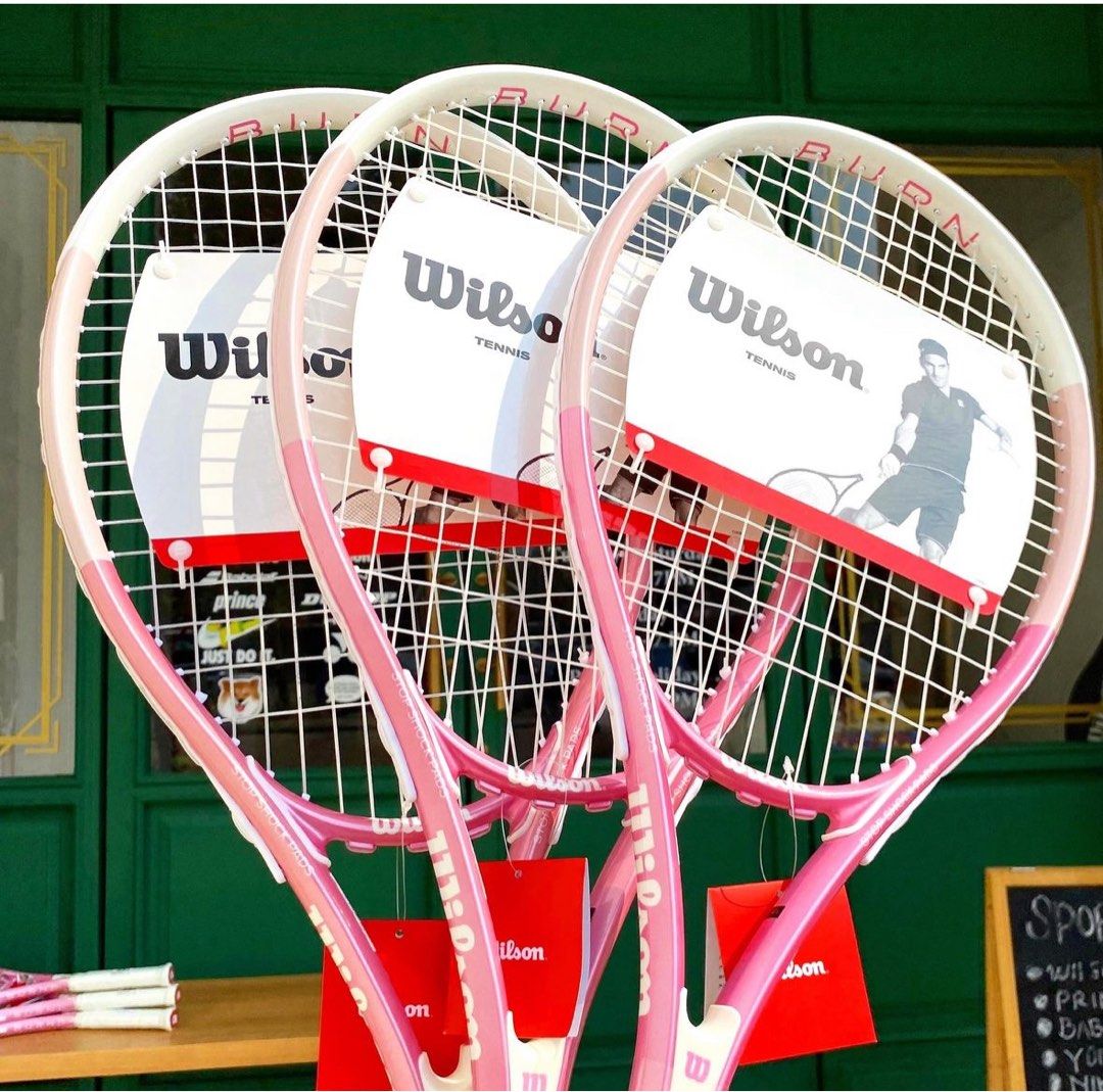 Wilson Burn Pink Sakura Edition / Tenis Raket Pink, Olah Raga ...