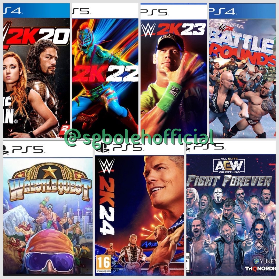 WWE 2K24 (PS4 & PS5) | AEW fight forever | wwe2k23 | wwe2k22 | wwe2k20 ...