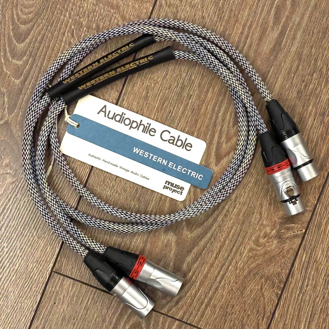 XLR interconnects •1m/pair •made using vintage Western Electric cable ...