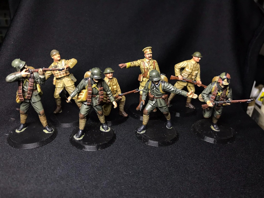 1:35 WW1 British and German figures (ICM and Tamiya ), Hobbies & Toys ...
