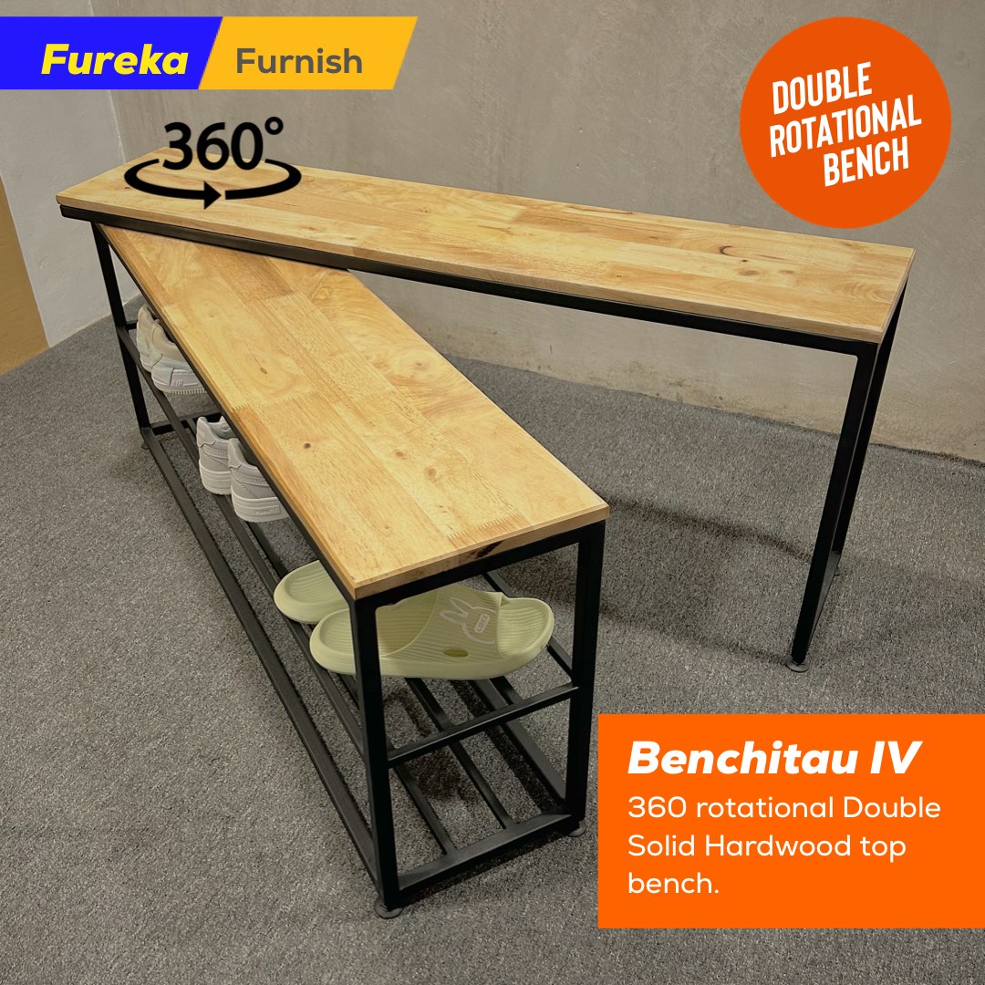 360 rotational shoe rack bench, Furniture & Home Living, Furniture ...