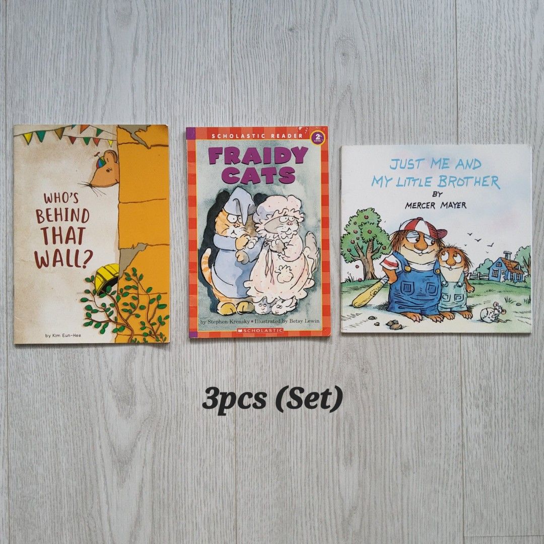 3pcs Set - Children Book ( Just Me and My Little Brother & & Fraidy ...