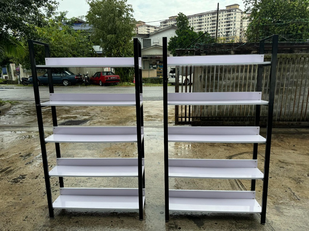 6ft Multipurpose Display Rack Shelves Steel Frame, Furniture & Home ...