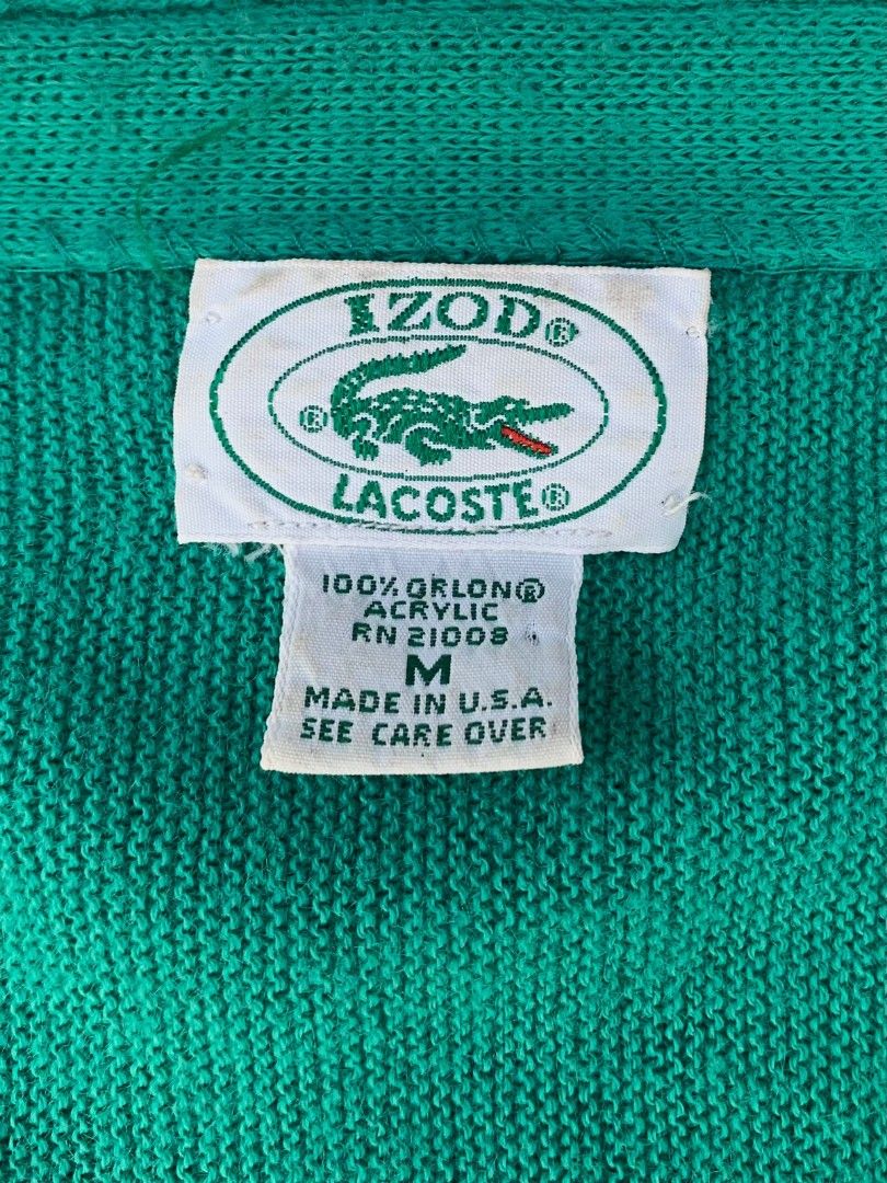90’s Izod Lacoste Cardigan Green Not carhartt dickies stussy Ben Davis, Fesyen Pria, Pakaian ...