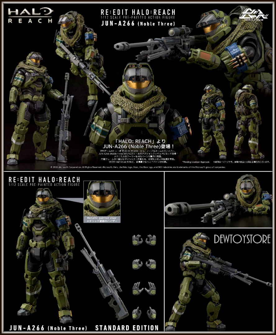 ⭐ [𝗣𝗿𝗲-𝗼𝗿𝗱𝗲𝗿] 1000toys Re:Edit 1/12 Scale Action Figure - Halo: Reach ...