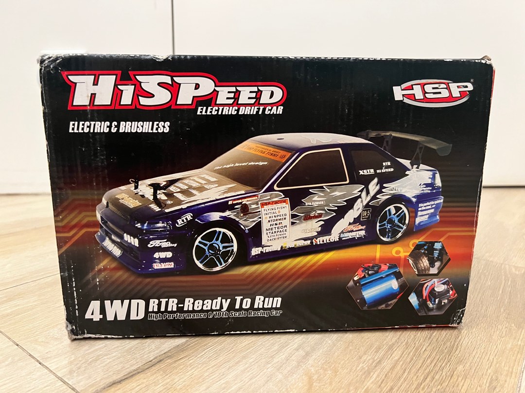[全新] HSP HiSpeed Flying Fish RTR Electric Drift Car 1:10 電動飄移遙控車, 興趣及遊戲 ...