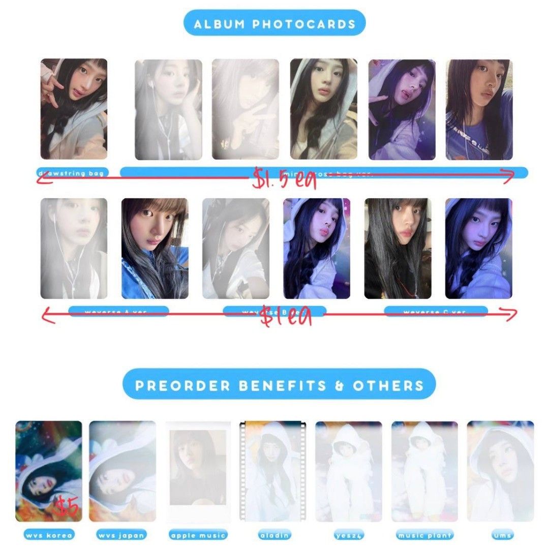 [ wts ] newjeans super natural bag album weverse pob pcs minji hanni danielle haerin hyein new ...