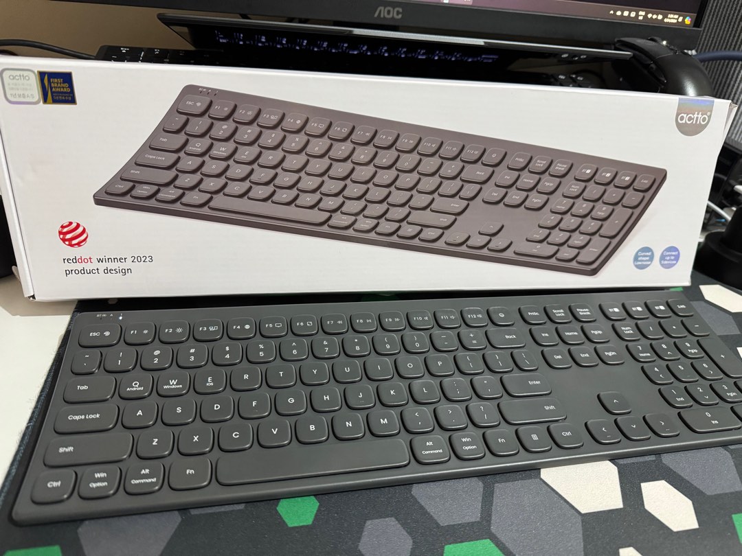 ACTTO Curved Ergonomic Keyboard, Computers & Tech, Parts & Accessories ...