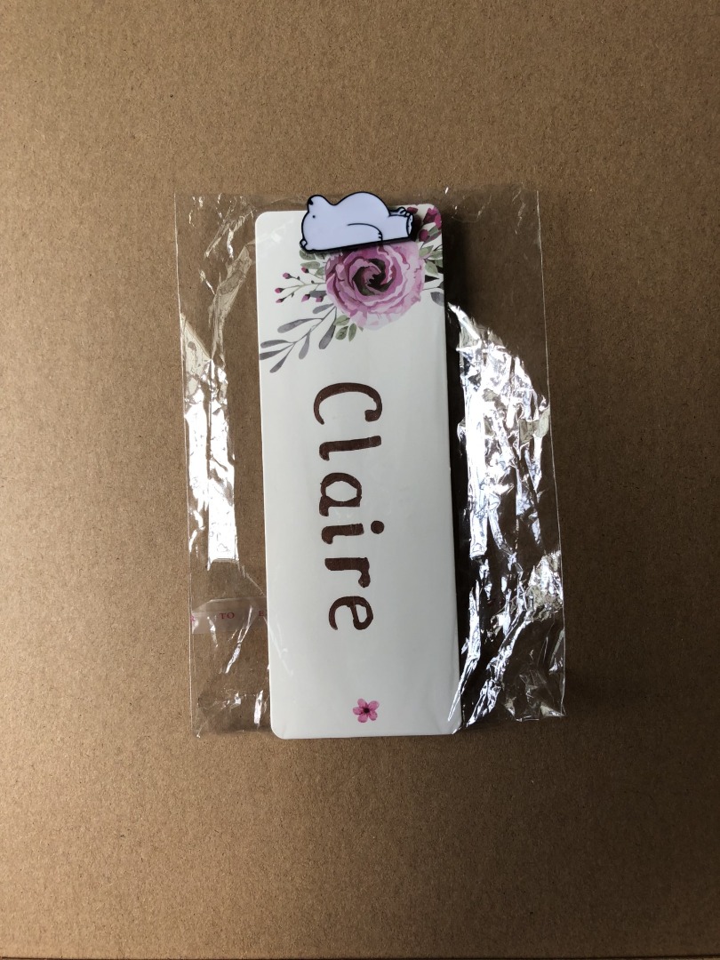 Affordable Customised Gift Calligraphy Bookmark personalized name with ...