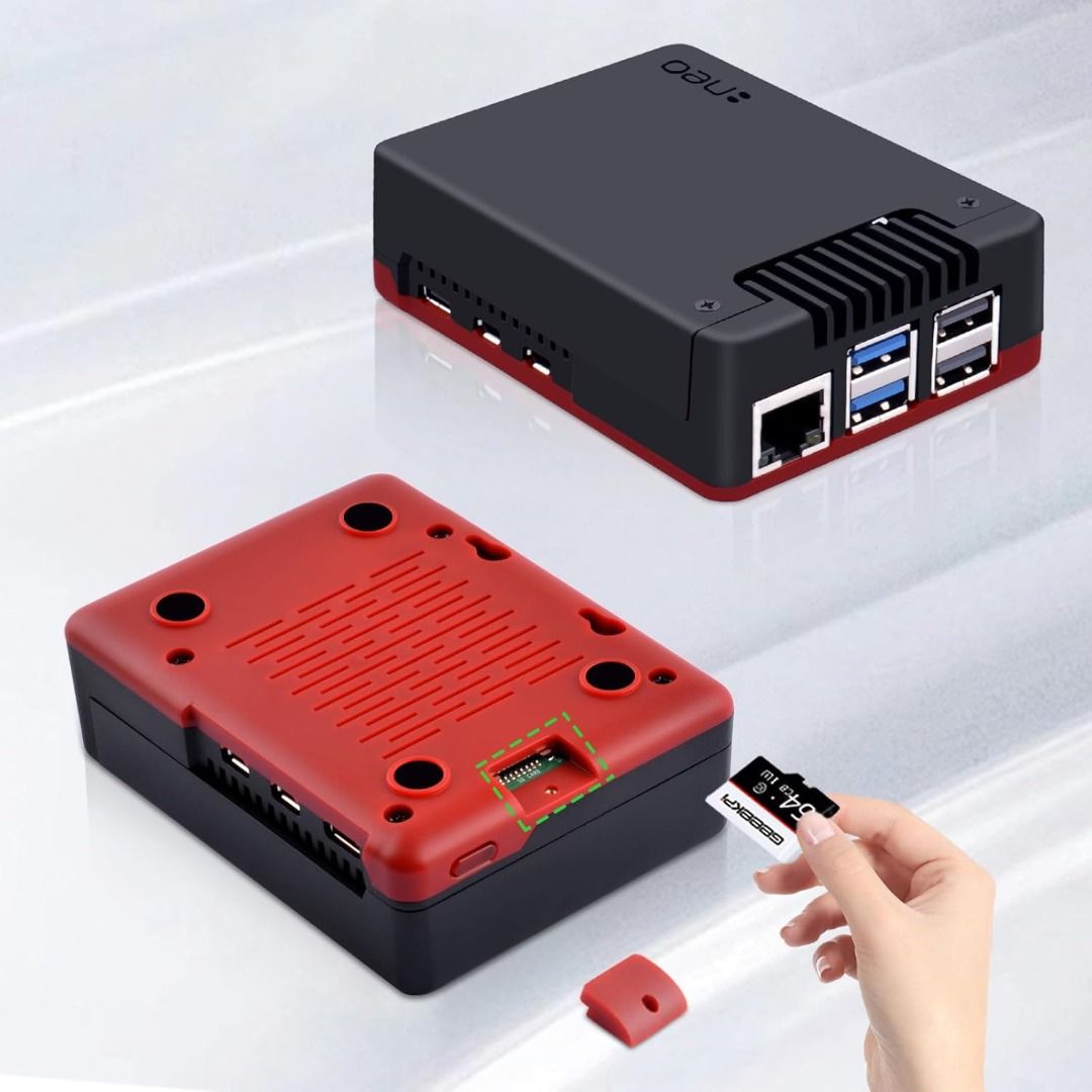 Argon NEO 5 BRED RP5外殼+內置風扇 Argon NEO 5 BRED Case for Raspberry Pi 5 ...