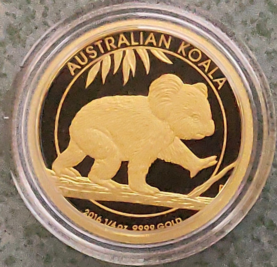 2016 Australia Koala Gold Proof Coin 1/4 oz, Hobbies & Toys ...