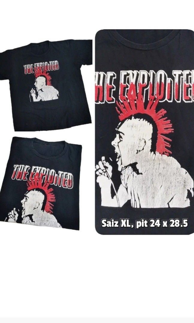 Band The Exploited, Men's Fashion, Activewear on Carousell