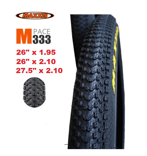 Bicycle Maxxis 26inch Tire M333 Pace 60 TPI Low Resistance Tire - MTB ...