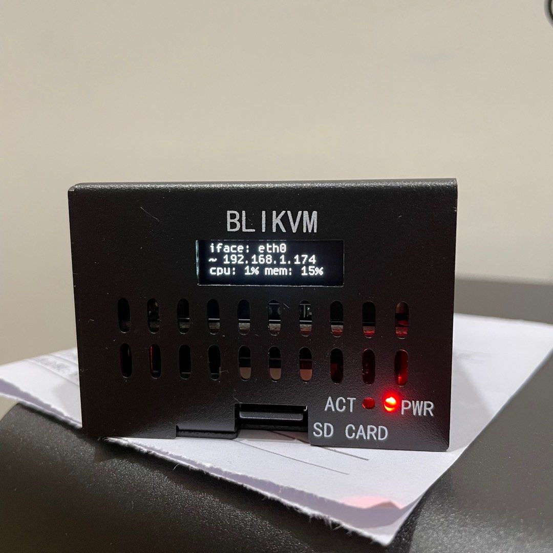 BLIKVM v3 Fully Assembled IP KVM with PiKVM Software, PoE, Raspberry Pi 4B, Computers & Tech ...