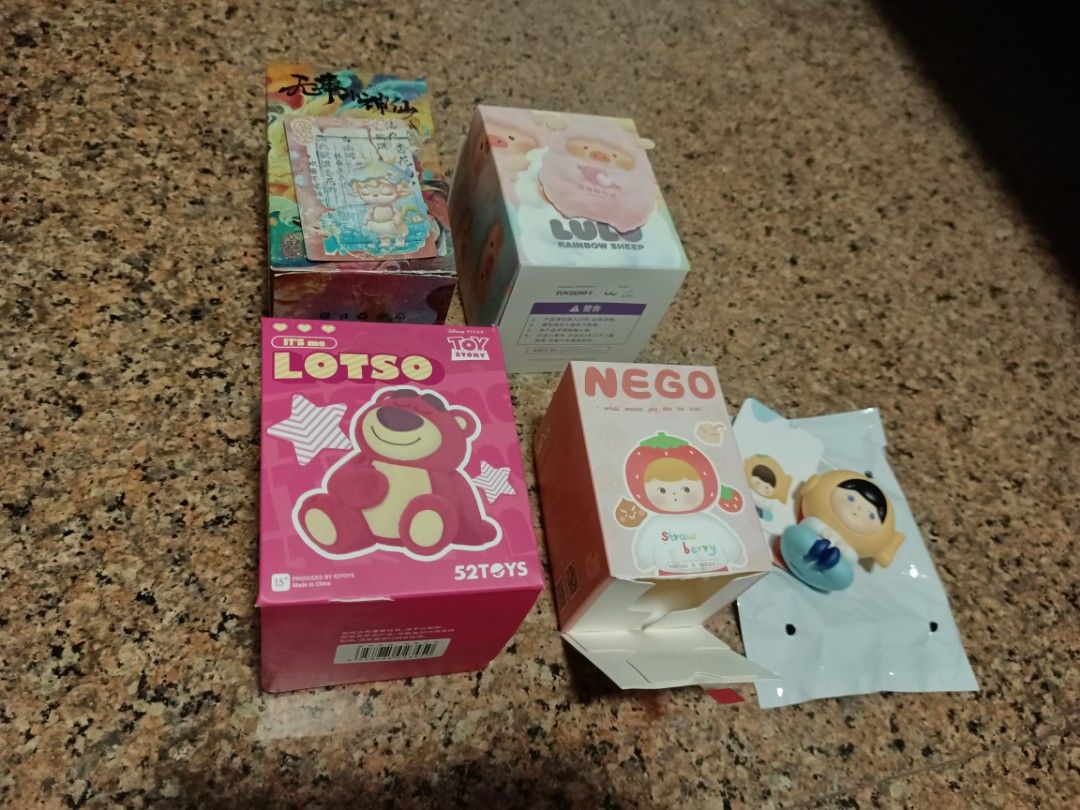 Blind boxes [ Leisurely Immortal Spring Rain / Toy Story Lotso / Lulu Pig Rainbow Sheep Pink ...