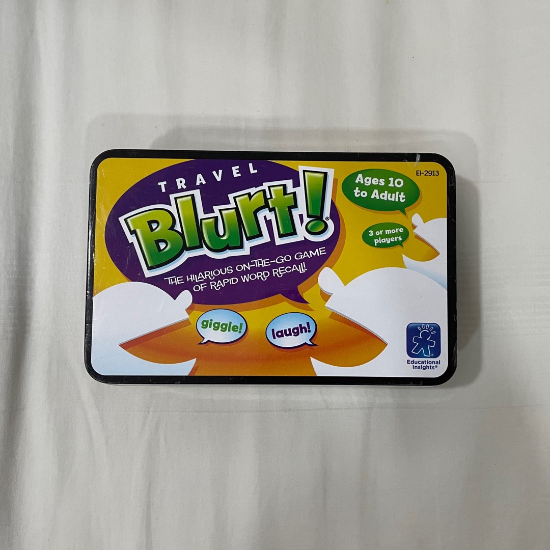 BLURT! Card Game, Hobbies & Toys, Toys & Games on Carousell