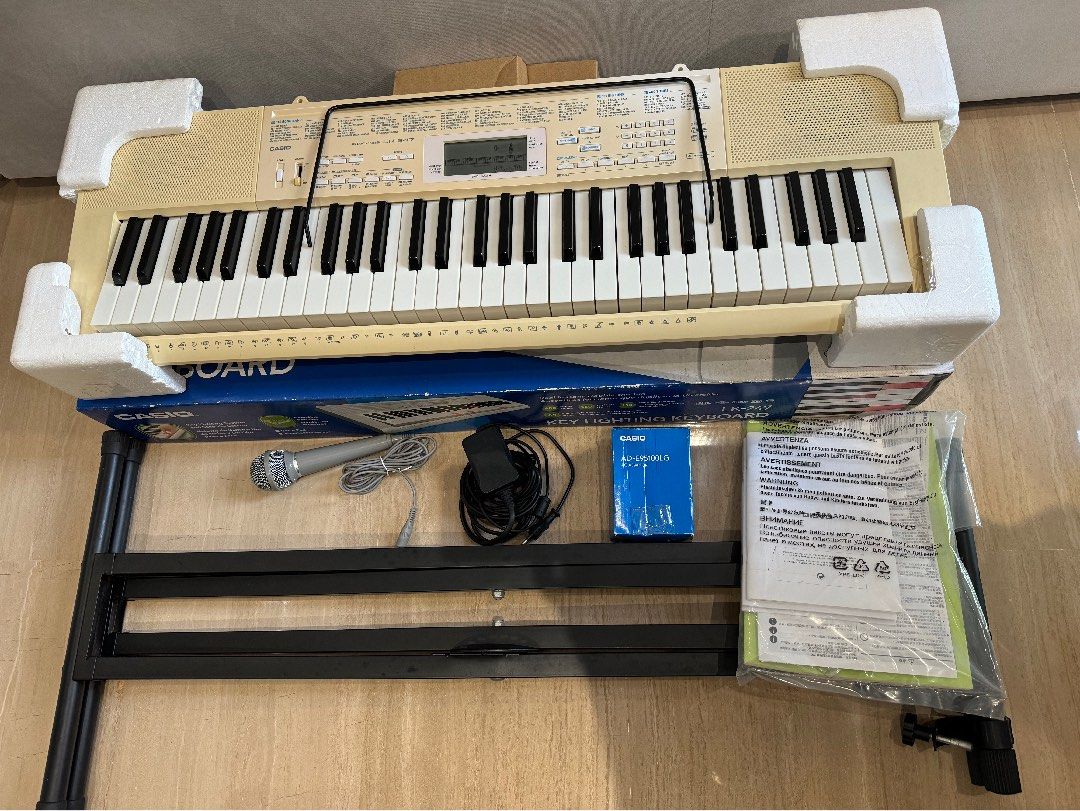 Casio Key Lighting Electronic Keyboard Music Piano LK 247 and Sustain Paddle , Hobbies & Toys ...