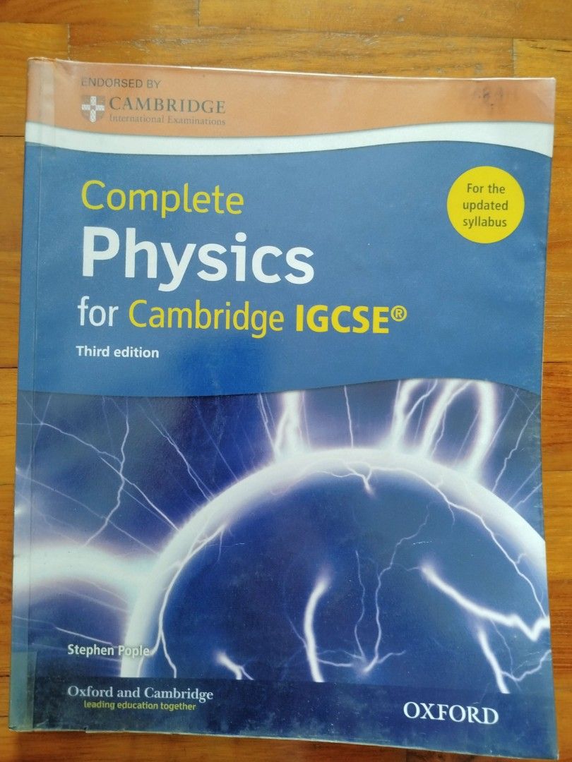 Complete Physics Cambridge IGCSE TEXTBOOK 3rd Ed, Hobbies & Toys, Books ... Complete Physics Cambridge IGCSE TEXTBOOK 3rd Ed, Hobbies & Toys, Books ...