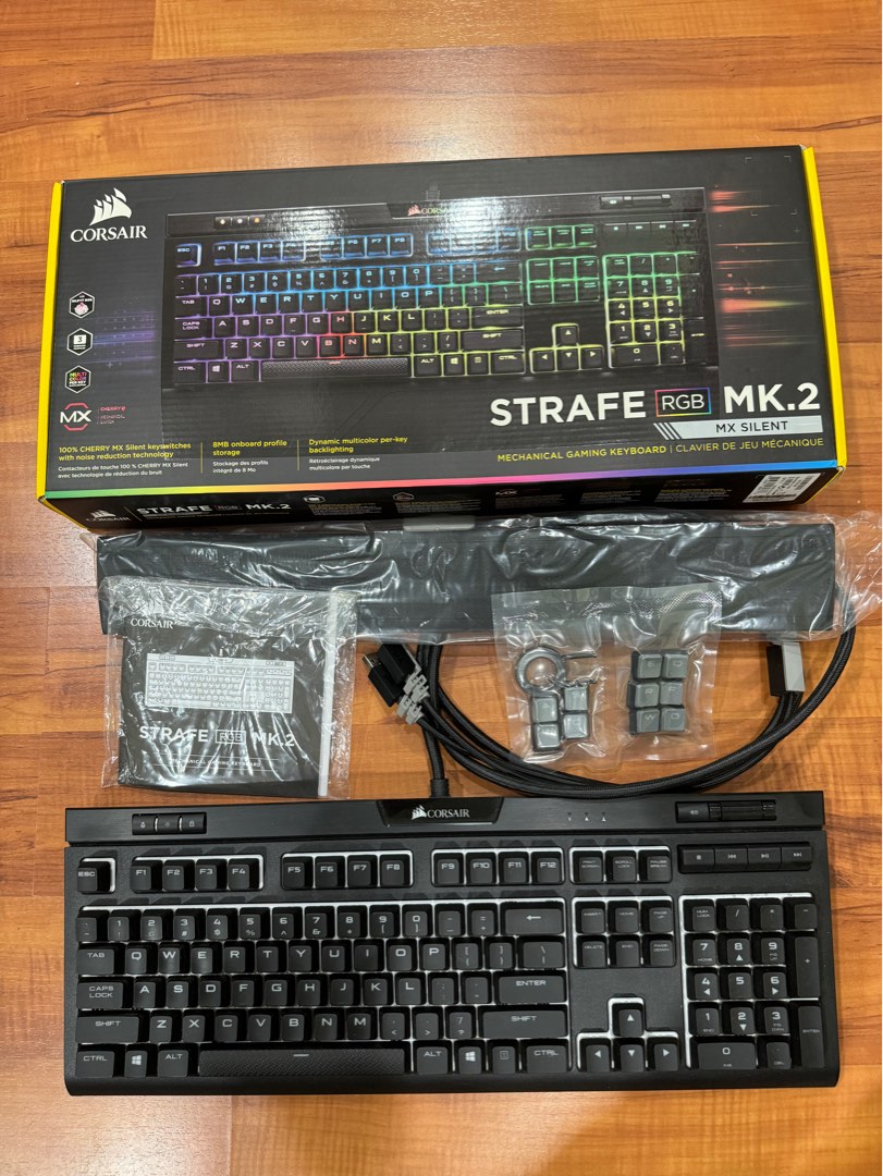 Corsair Strafe RGB MK.2 MX Silent, Computers & Tech, Parts ...