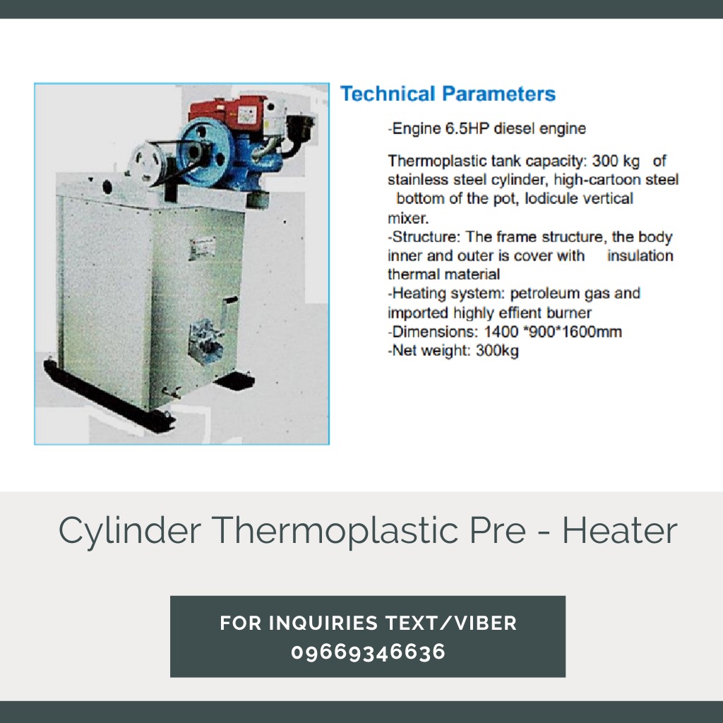 Cylinder Thermoplastic Pre-Heater, Commercial & Industrial, Industrial Equipment on Carousell