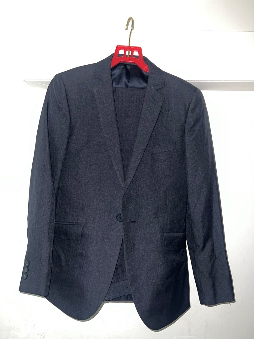 Dark blue G2000 men's formal jacket + pants, Men's Fashion, Coats ...