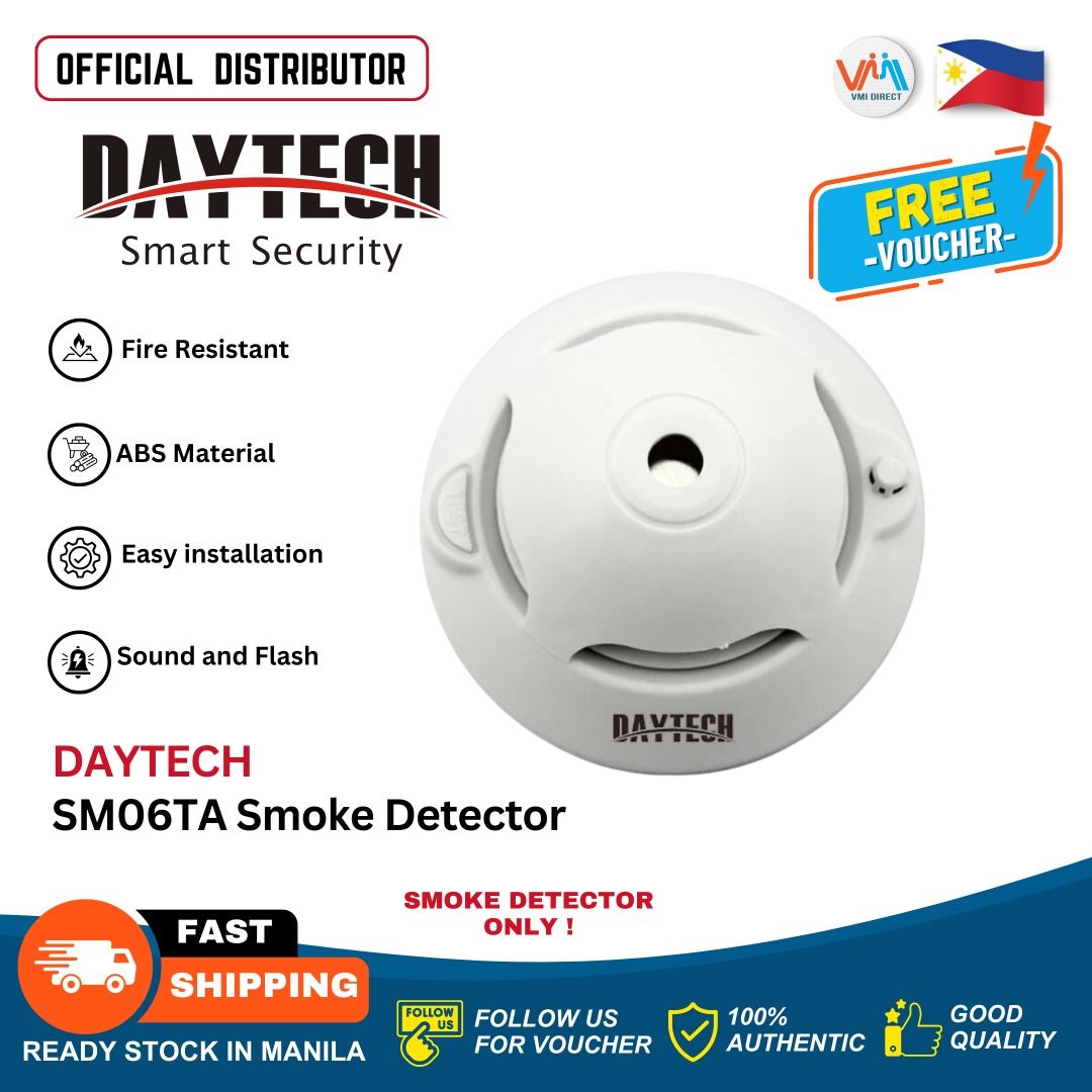 DAYTECH SM06TA Smoke Detector Fire Alarm Battery Operated For 10 Years ...