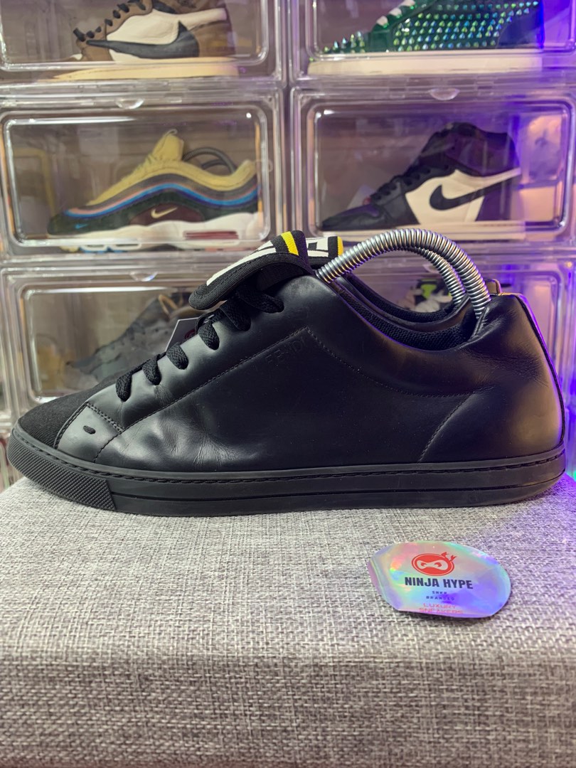 FENDI FF CALF LEATHER SNEAKERS SHOES, Fesyen Pria, Sepatu , Sneakers di ...