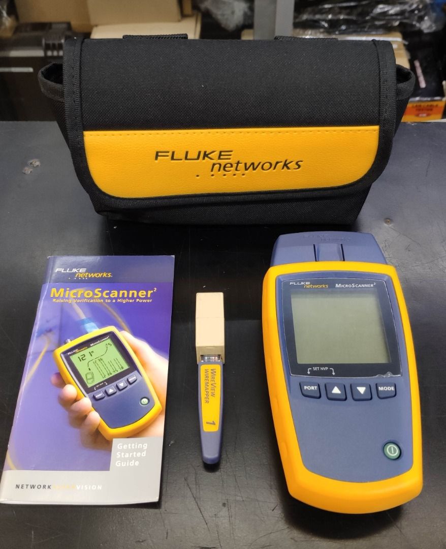 Fluke Networks MicroScanner™ 2 Industrial Ethernet Cable Verifier ...