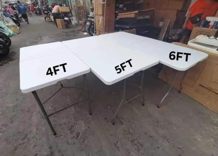 FOLDING TABLE 4ft/5ft/6ft, Furniture & Home Living, Office Furniture ...