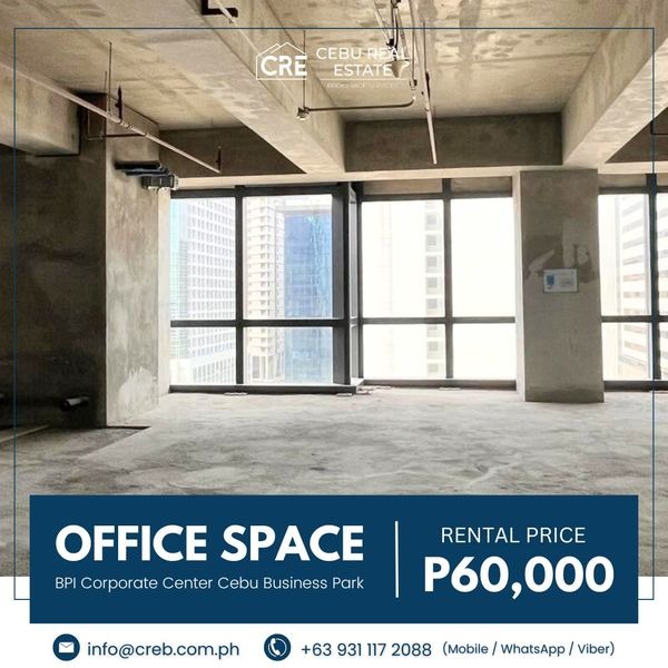 FOR RENT | Office Space at BPI Corporate Center, Cebu Business Park ...