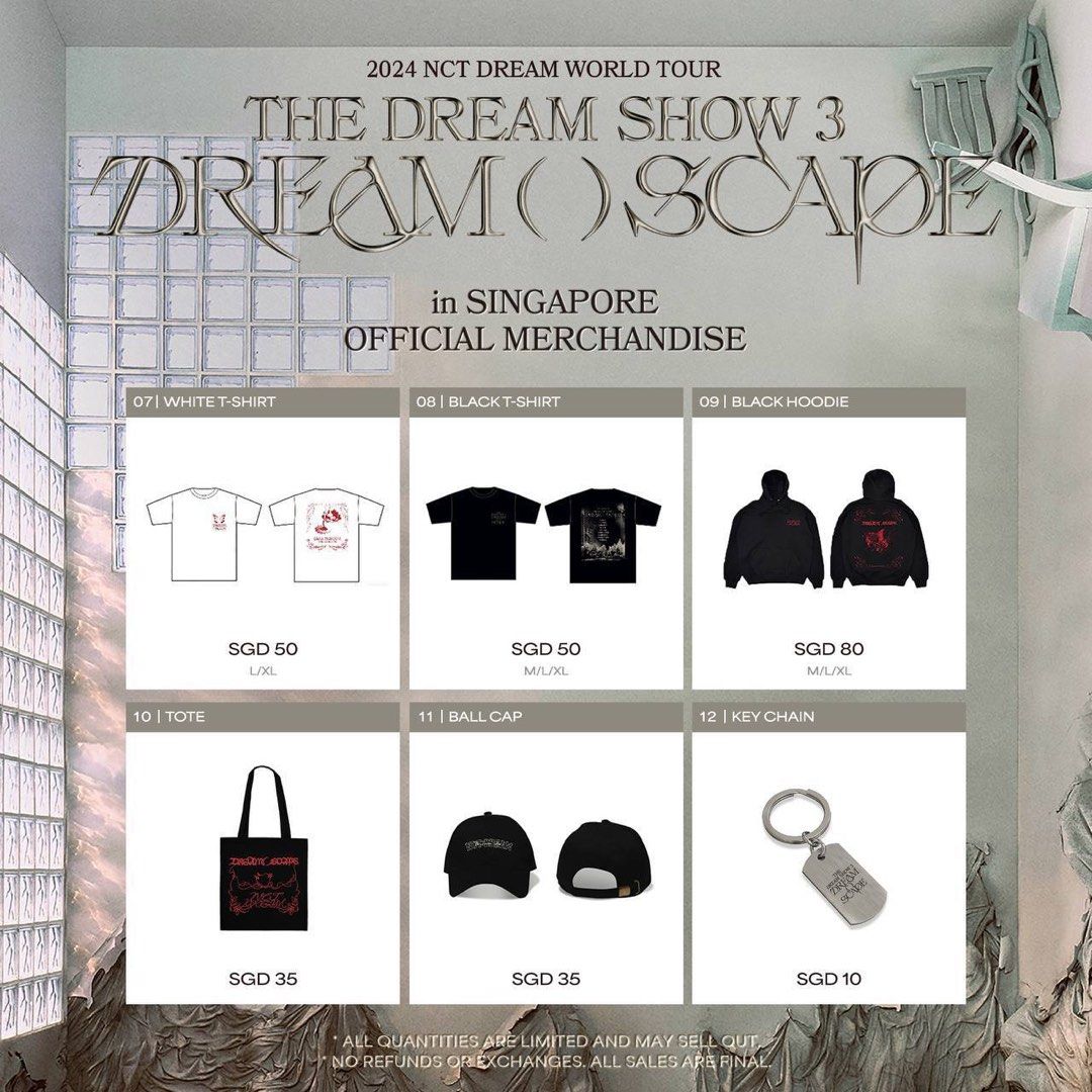 [GO] TDS3 Official Merch in Singapore 2024 NCT Dream World Tour ...